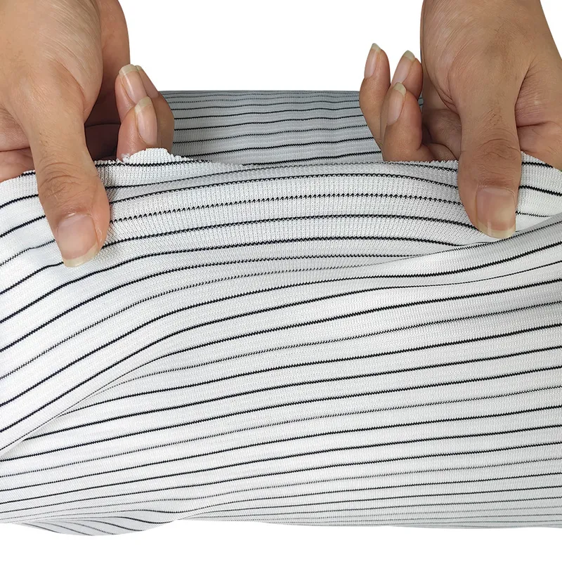 6MM Stripe 240gsm Polyester Knitted ESD Anti Static Rib Fabric - Phil ...