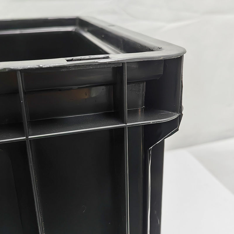 Esd Anti Static Turnover Box Large Black Car Parts Injection Molded ...