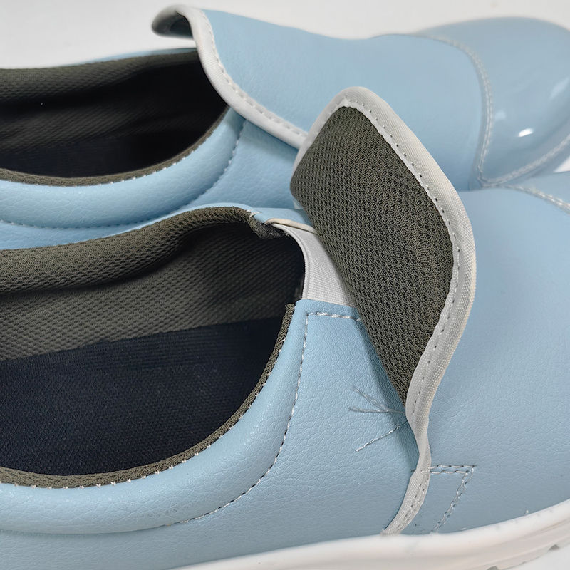 Cleanroom ESD Antistatic Safety Shoe Blue Steel Toe Breathable Anti ...